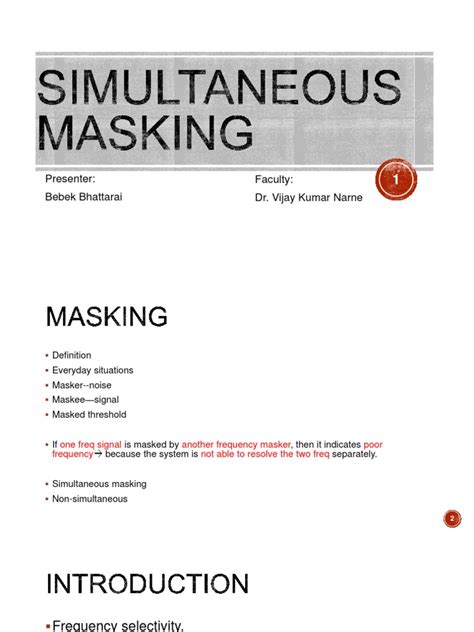 Simultaneous Masking Pdf Hearing Loss Waves