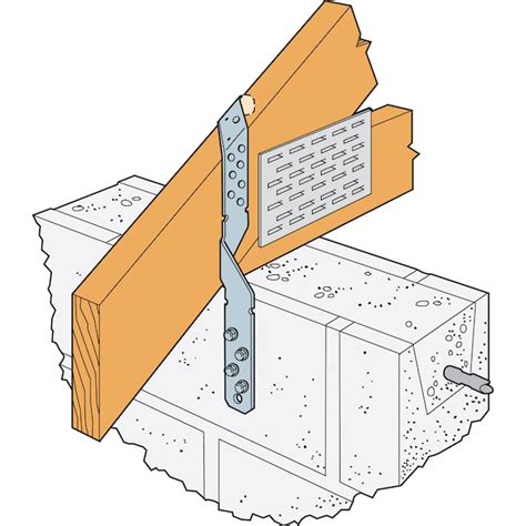 Simpson Strong Tie 16 In 16 Gauge Galvanized Steel Twist Strap Wood To