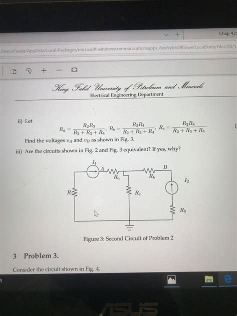 Solved 5 Problem 5 Consider The Circuit Shown In Fig 6 Chegg Com