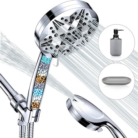 Filtered Shower Head With Handheld 3pcs With Hand Soap Dispenser