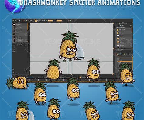 Artstation Pineapple Guy Game Assets