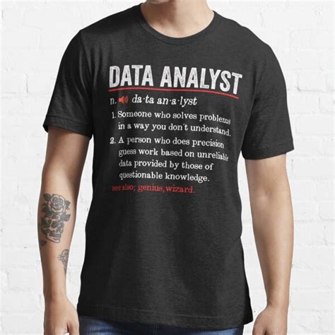 Funny Data Analyst Definition Data Analytics T Funny Data Analyst T Shirt For Sale By