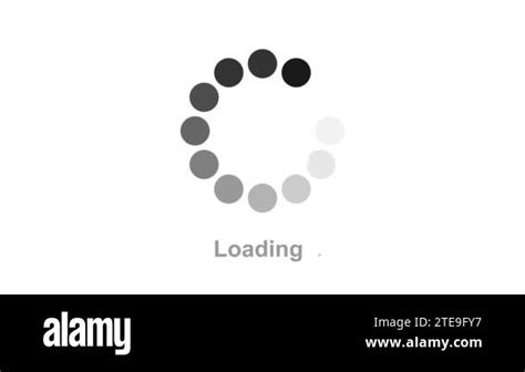 Loading Circle Animation On Black Background Element Animation For Web Interface Or Application