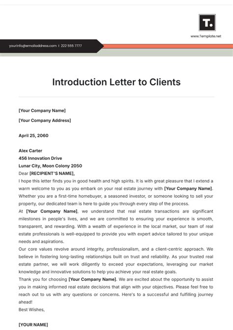 Free Construction Company Introduction Letter Template To Edit Online