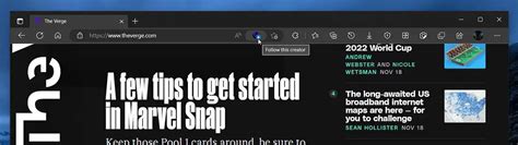 Microsoft Improves Follow This Creator Feature On Edge Browser