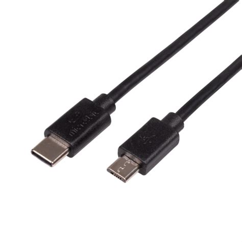 Micro Bit Usb C Cable Type C To Micro Usb Black Robocraze