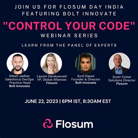 Flosum On Linkedin Unleash Your Devops Passion With Us For Flosum Day India Featuring Bolt…