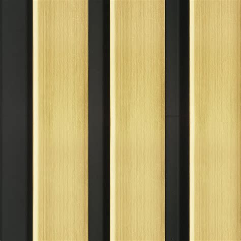 Sulcado Slat Wall Cladding Panel 122mm Gold Metallic Large Bathroom Cladding Direct