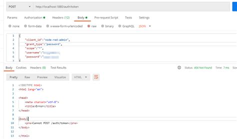 node red connect auth token error node red home assistant community