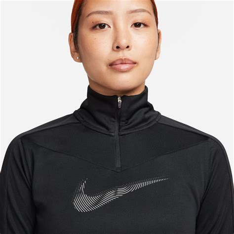 Jual Nike Women Running Dri Fit Swoosh 1 4 Zip Running Top Pakaian Lari Wanita [fb4688 010
