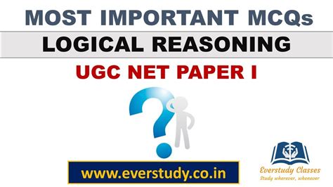 Most Important MCQs Logical Reasoning UGC NET PAPER I YouTube