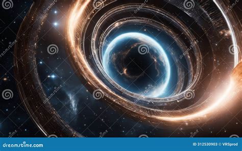 Cosmic Wormhole Concept Art Stock Image Image Of Physics