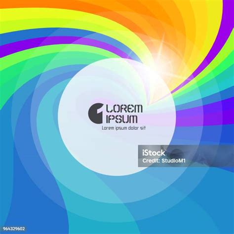 추상적인 소용돌이 배경 텍스트에 대 한 장소를 가진 벡터 일러스트입니다 3차원 형태에 대한 스톡 벡터 아트 및 기타 이미지 3차원 형태 가리기 곡선 Istock