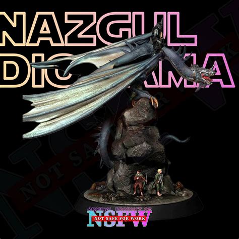 Nazgul 3d Printable Diorama Stl Model For 3d Printing 3d Printable Nazgul High Quality Figure