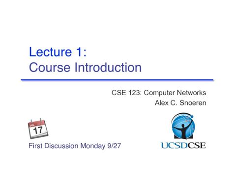 Pdf Cse 123 Computer Networks Alex C Snoerencse 123 Lecture 1 Course Introduction 3