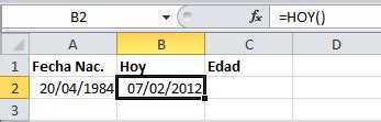 Calcular La Edad Con Excel Excel Total
