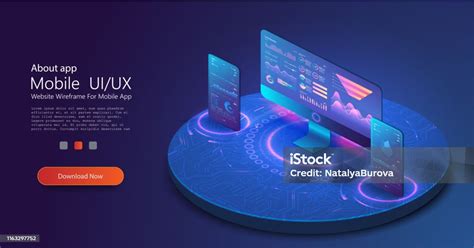 아이소메트릭 장치에 Pc 비즈니스 그래프 및 분석 데이터와 전화의 응용 프로그램 인포그래픽 차트를 사용하여 분석 동향 및 재무