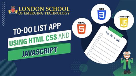 To Do List App Using Html Css And Javascript Javascript Task App Todolist Youtube