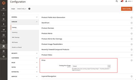 how to configure currency in magento 2 store