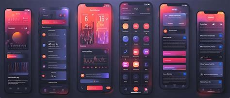 mobile ui elements premium ai generated image