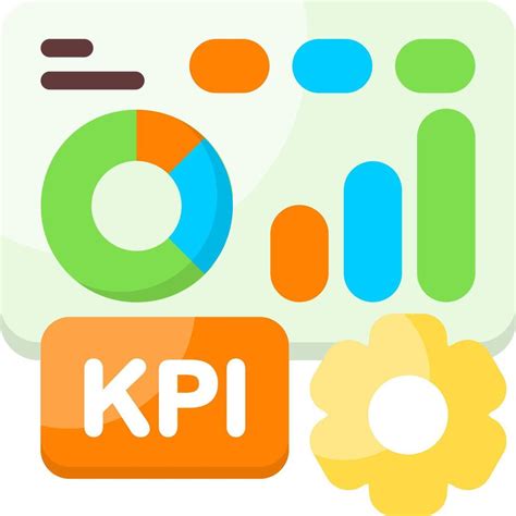 Kpi Dashboard Minimal Colorful Icon 71006875 Vector Art At Vecteezy