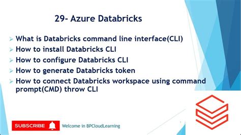 29 Install Databricks Cli Configure With Your Workspace In Azure Databricks In Hindi Azure