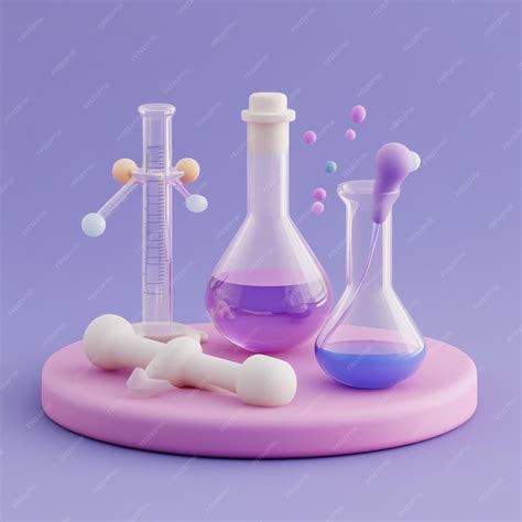 3d Setup Icon Arrangement For Scientific Testing Logo Illustration Premium Ai Generated Image