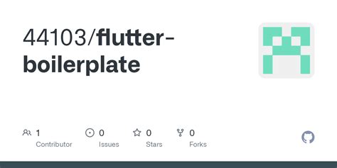 GitHub Flutter Boilerplate