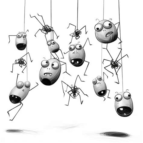 A Spider Web Hanging From A String With A Spider Web On It Premium Ai