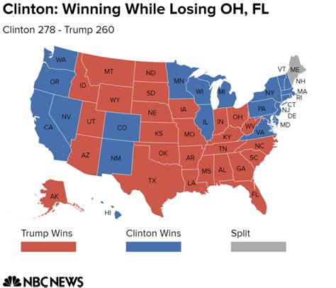 Electoral College Map Potential Paths To Victory For Clinton And Trump