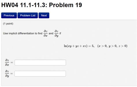 solved hw04 11 1 11 3 problem 19 previous problem list next