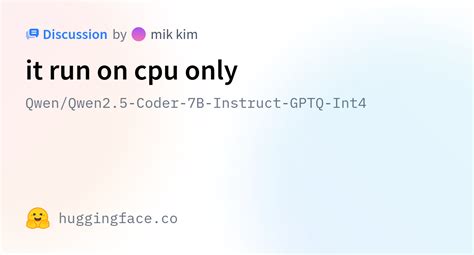 Qwen Qwen Coder B Instruct GPTQ Int It Run On Cpu Only