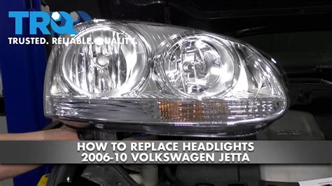 How To Replace Headlight 2006 10 Volkswagen Jetta Youtube