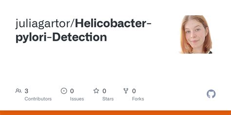 Github Juliagartorhelicobacter Pylori Detection