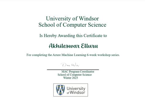 azureml machinelearning ai cloudcomputing universityofwindsor