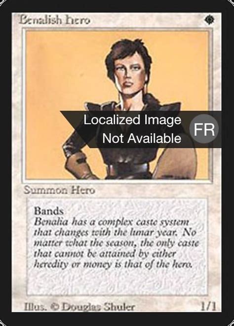 Héroïne Bénaliane Benalish Hero · Foreign Black Border Fbb 4