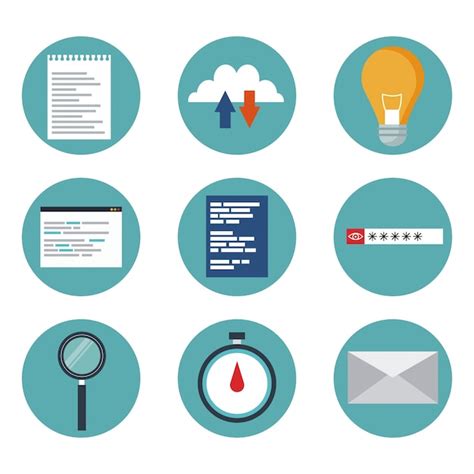 Premium Vector Color Background Elements Programming Codes Language