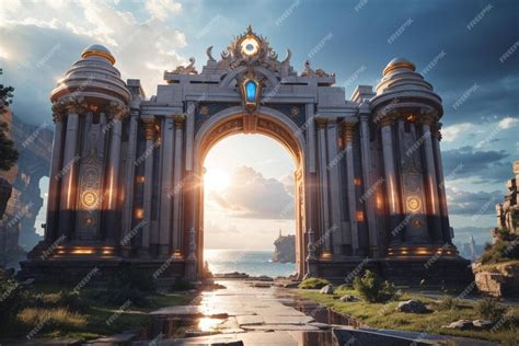 Premium Ai Image Dimensional Gateway Gaming Wallpaper