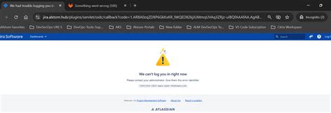 Jira Application Is Unable To Access With An Sso A