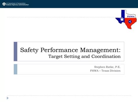 Ppt Safety Performance Management Target Setting And Coordination Powerpoint Presentation