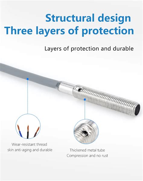 Inductive Proximity Sensor Detects Metal Objects Npn Pnp Stainless Steel Inductive Proximity