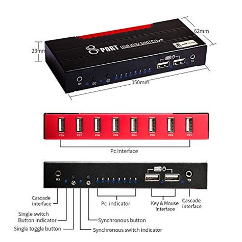 قیمت و خرید USB Port Switch USB Sharing Switch Synchronous Controller with Cable Sets K