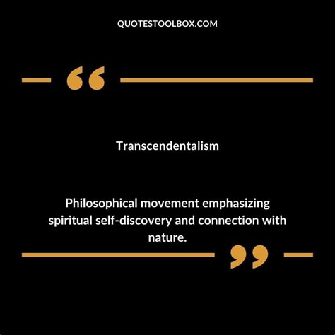 Transcendentalism Philosophical Movement Emphasizing Spiritual Self