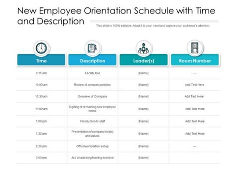 Time Schedule Slide Team