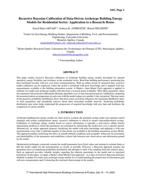 Pdf Recursive Bayesian Calibration Of Data Driven Archetype Building Energy Models For