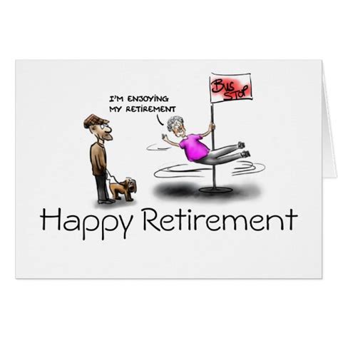 Happy Retirement Female Cartoon Greeting Card