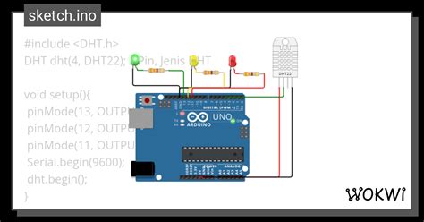 Arduino Uno Suhu Dan Kelembaban Wokwi Esp32 Stm32 Arduino Simulator