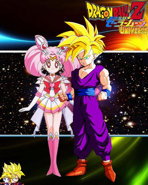 Gohan Ssj And Sailor Chibi Moon By Dbzandsm On Deviantart