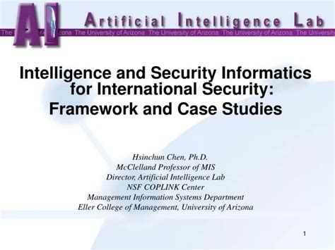 Ppt Intelligence And Security Informatics For International Security Framework And Case