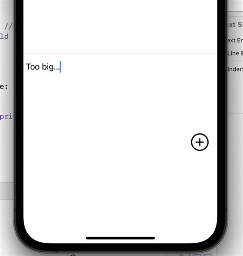 Ios Mimicking Behavior Of Imessage With Texteditor For Text Entry
